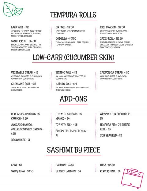 Menus - Eat N' Run Cafe